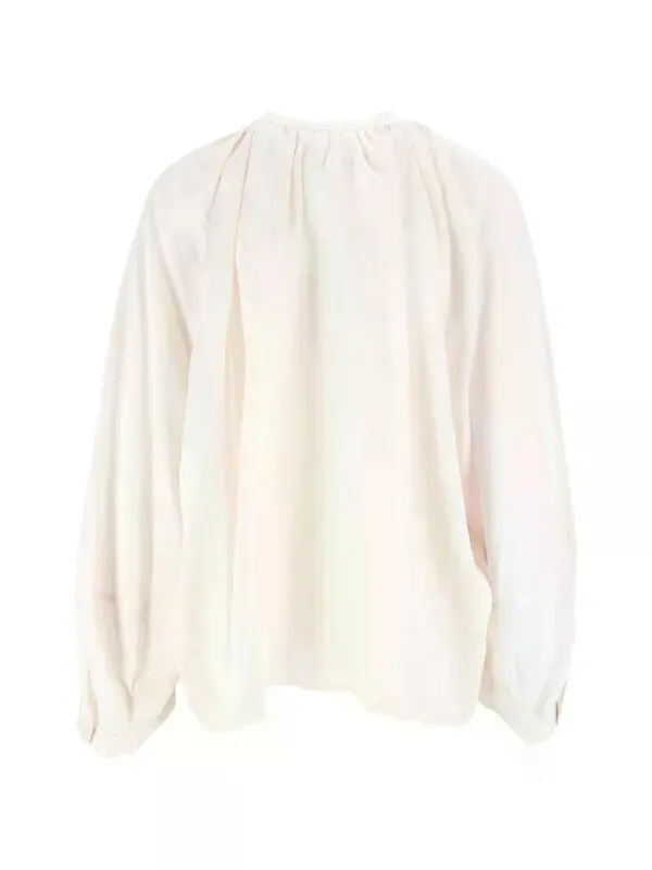 ELEH Tie-neck Gathered Blouse