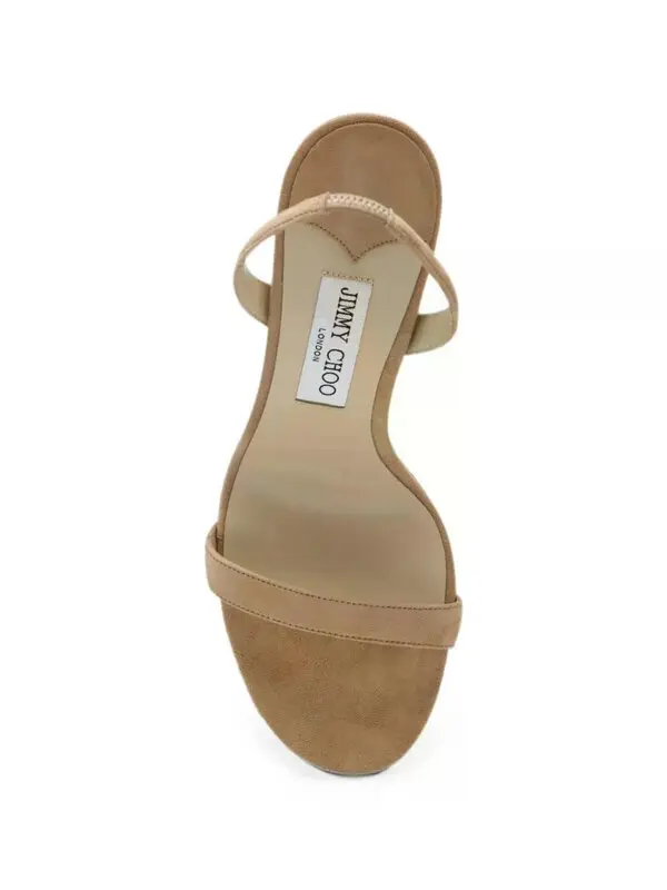JIMMY CHOO Jenn 100 Suede Slingback Sandals