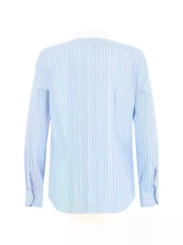 SLOWEAR Striped Peter Pan Collar Shirt