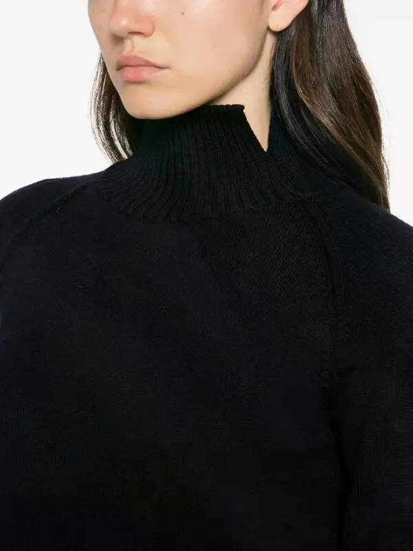 INTRECCI High-neck Raglan-sleeve Sweater