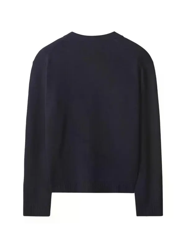 Maison Kitsuné V-neck Wool Cardigan