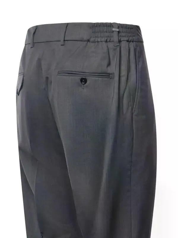 BE ABLE Elasticated-waistband Pleated Trousers