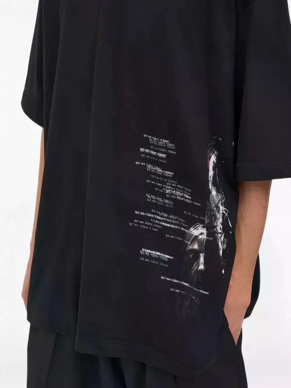 Isabel Benenato Graphic-print Crew-neck T-shirt