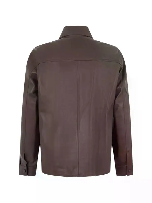 SLOWEAR Montedoro Chest-pocket Leather Jacket