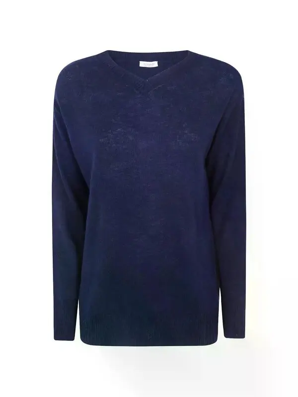 Rossopuro V-neck Cashmere Sweater - Blue