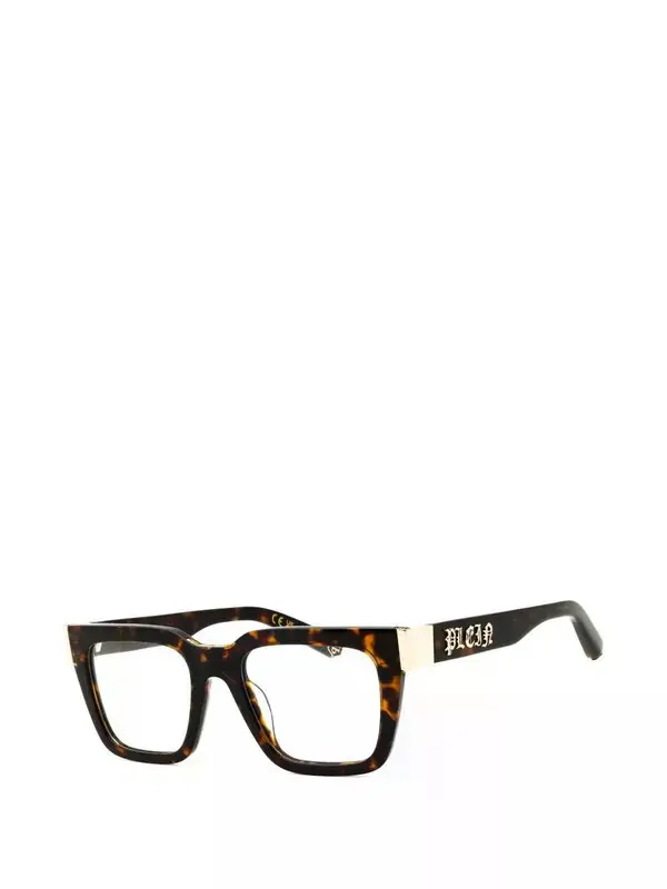Philipp Plein Tortoiseshell-effect Rectangle-frame Glasses