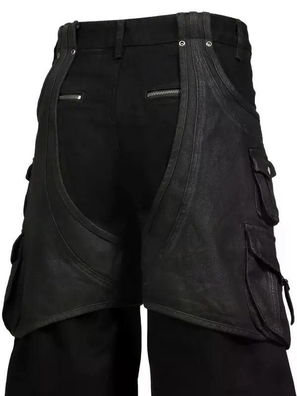 TROUBLED WATERS Parasite Double-layered Cargo Shorts