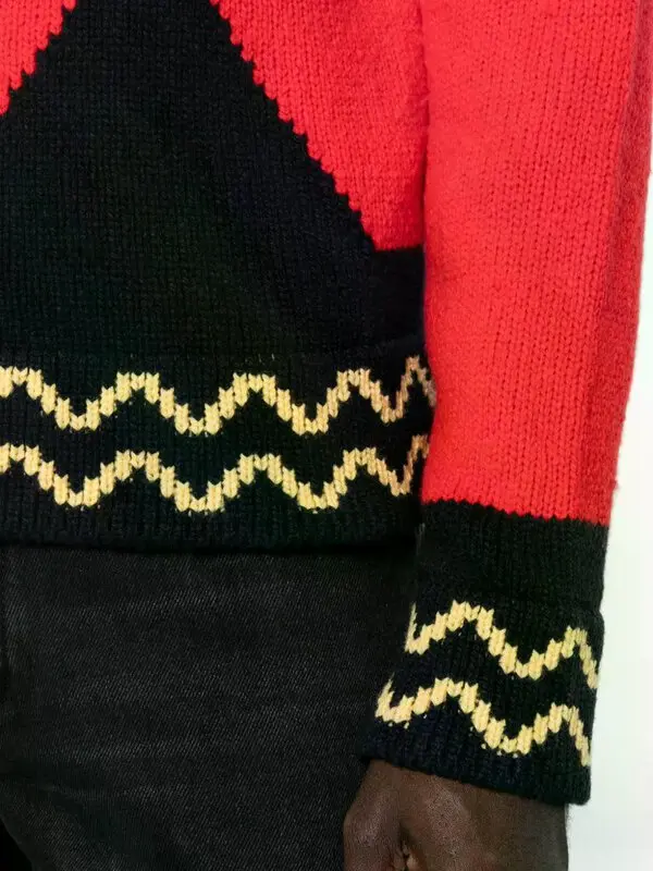 Marni Jacquard-print Relaxed-fit Sweater
