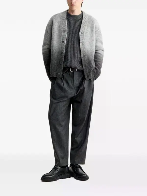 Maison Kitsuné Ombré-effect V-neck Cardigan