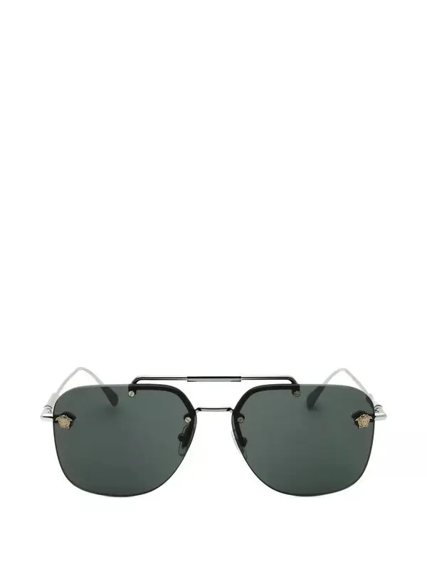 Versace Medusa Plaque Pilot-frame Sunglasses