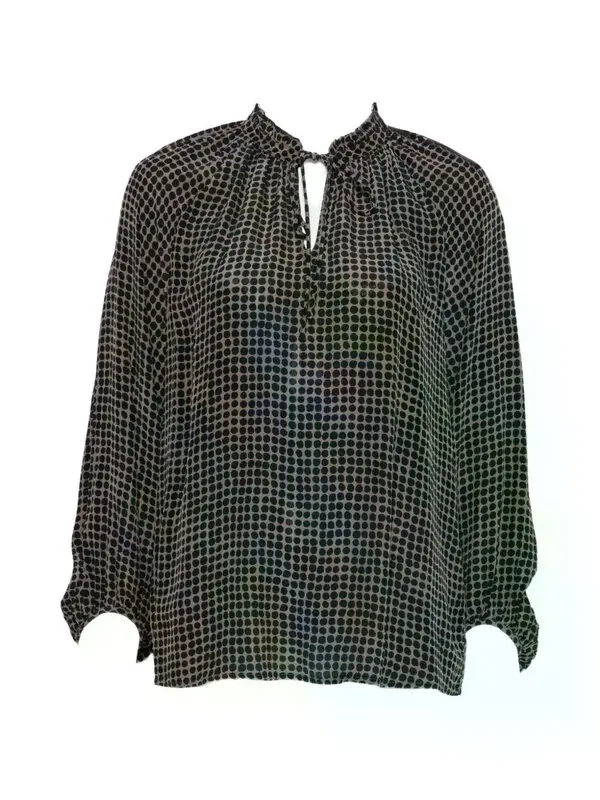 Marc O'polo Polka-dot Tie-neck Blouse