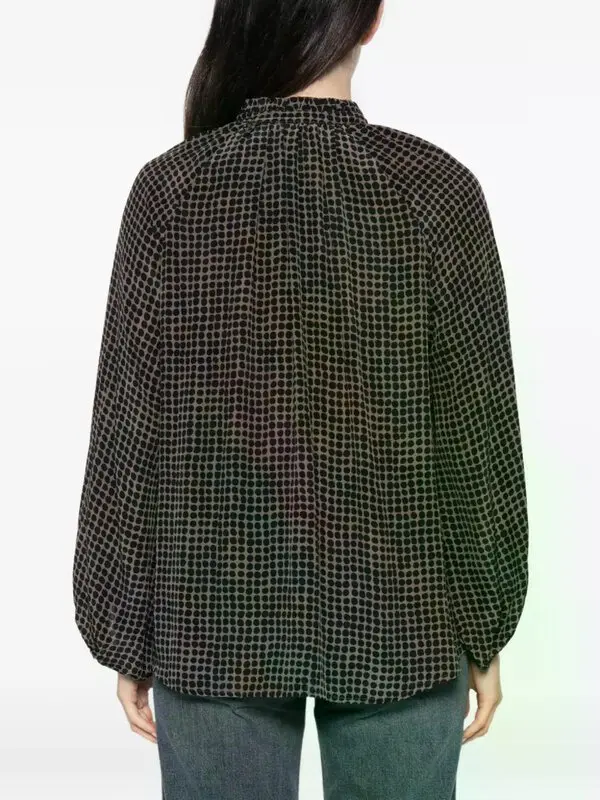Marc O'polo Polka-dot Tie-neck Blouse