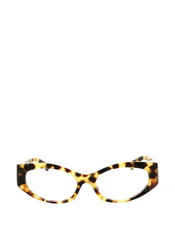 Versace Tortoiseshell-effect Cat-eye Glasses - Brown