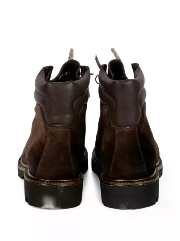 FRANCO FEDELE Lace-up Suede Ankle Boots