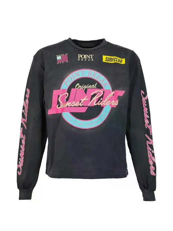 JUN/NAKAYAMA Graphic-print Long-sleeve T-shirt