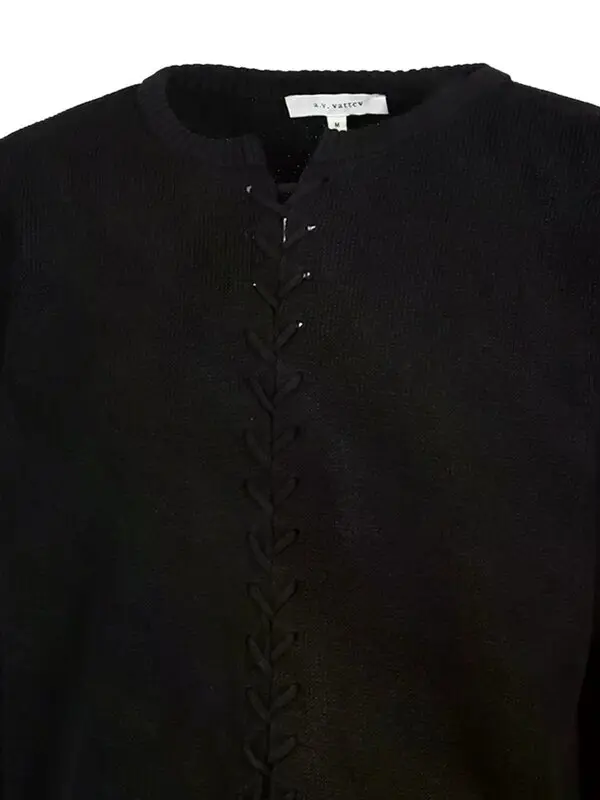 AV VATTEV Viper Lace-up Cardigan