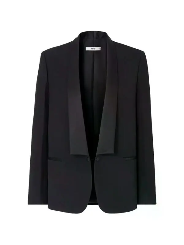Fendi Grain De Poudre Shawl-lapel Blazer