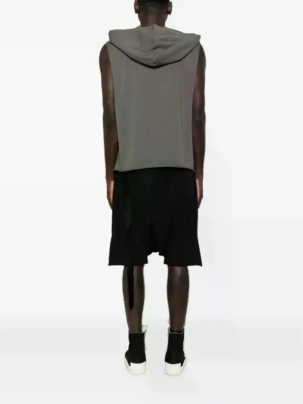 Rick Owens Sleeveless Hoodie - Grey