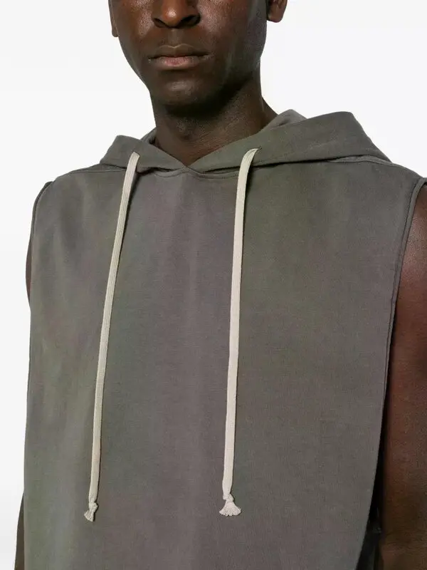 Rick Owens Sleeveless Hoodie - Grey