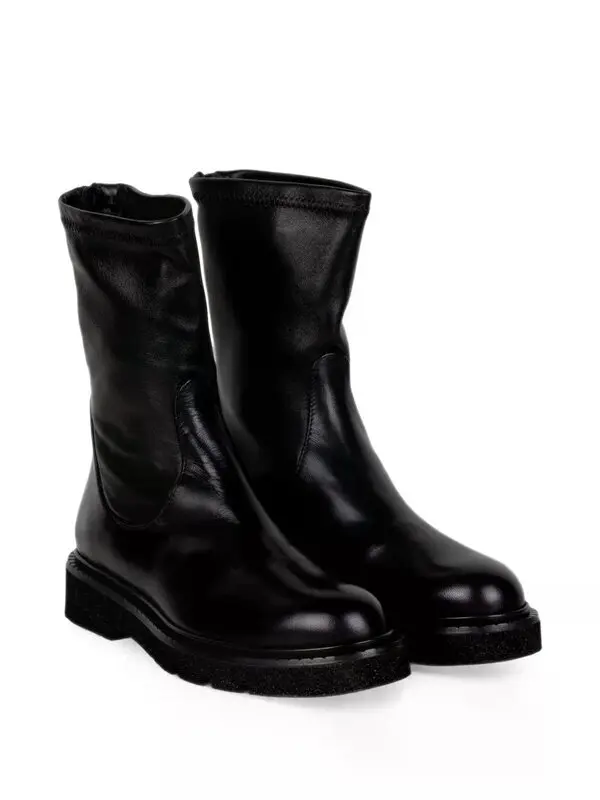 GUGLIELMO ROTTA Rear-zip Leather Boots