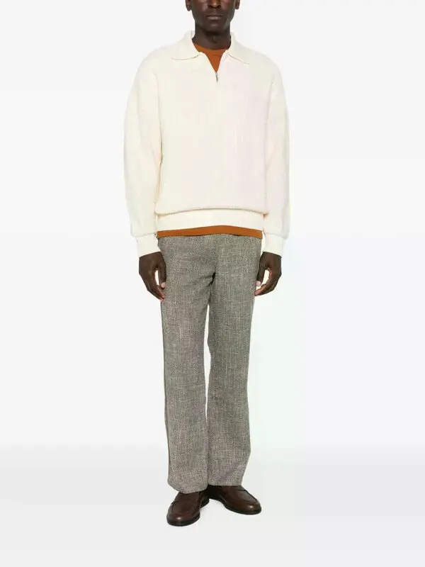 CHE Orson Quarter-zip Sweater - Neutrals