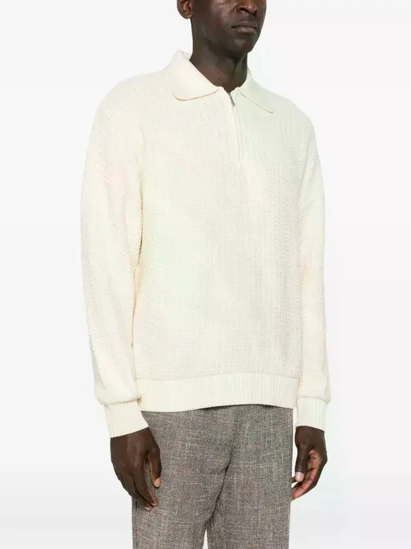 CHE Orson Quarter-zip Sweater - Neutrals