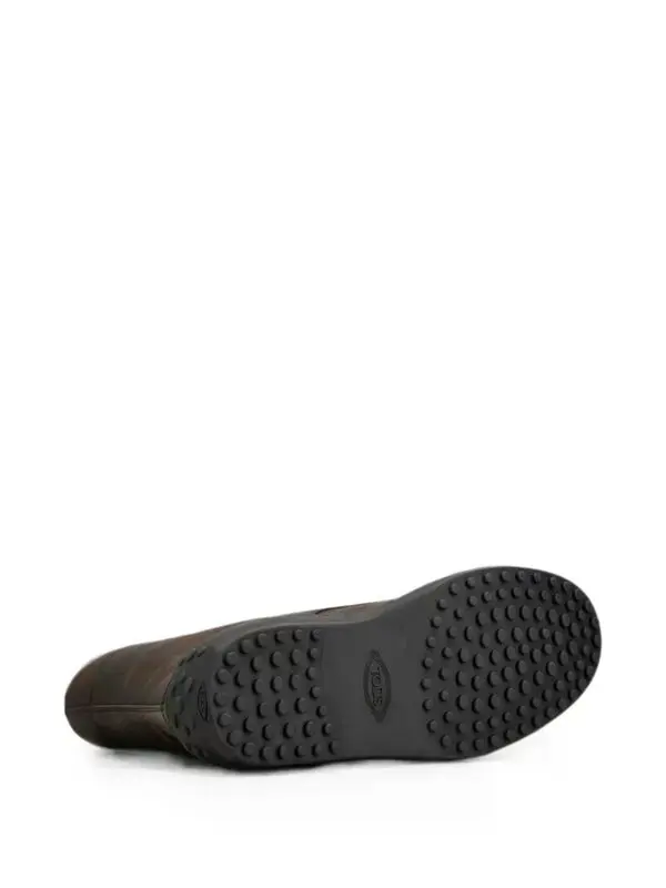 TOD'S Winter Gommino Ankle Boots In Leather - Brown