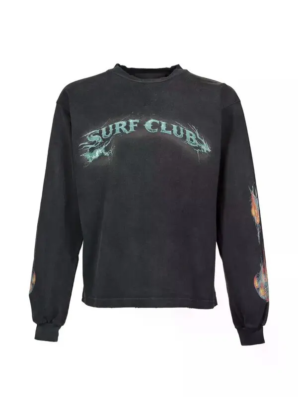 JUN/NAKAYAMA Graphic-print Long-sleeve T-shirt