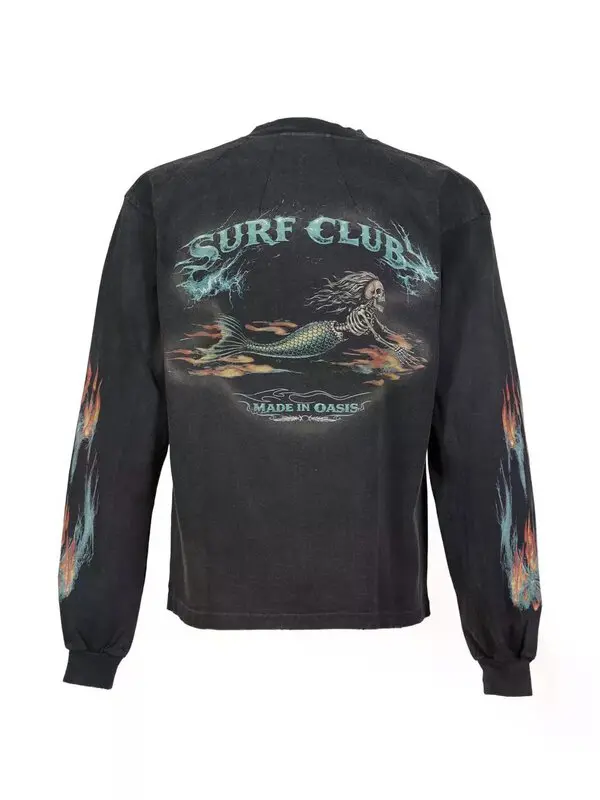 JUN/NAKAYAMA Graphic-print Long-sleeve T-shirt