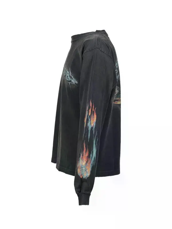 JUN/NAKAYAMA Graphic-print Long-sleeve T-shirt