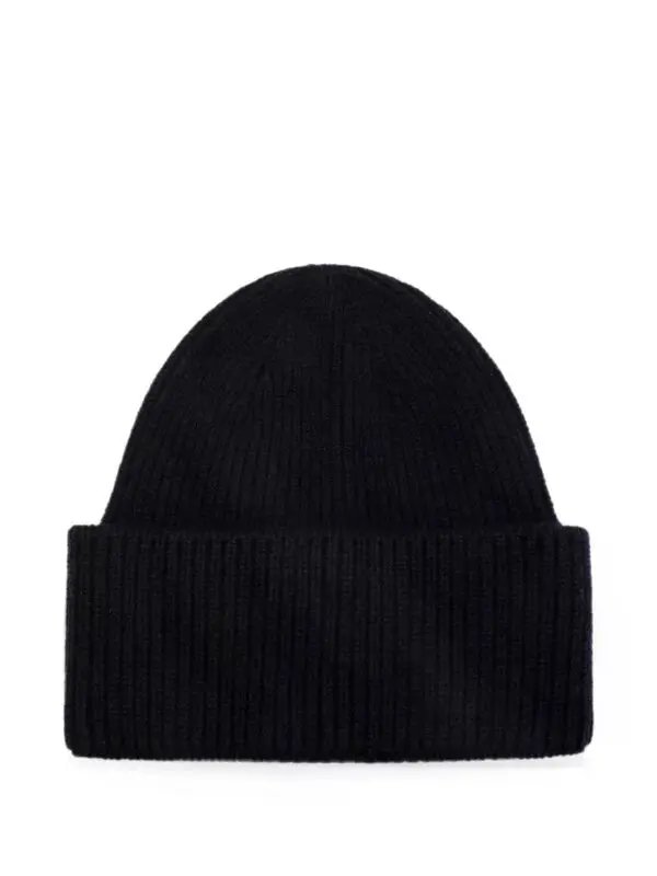 Destin Ribbed-knit Beanie Hat - Blue
