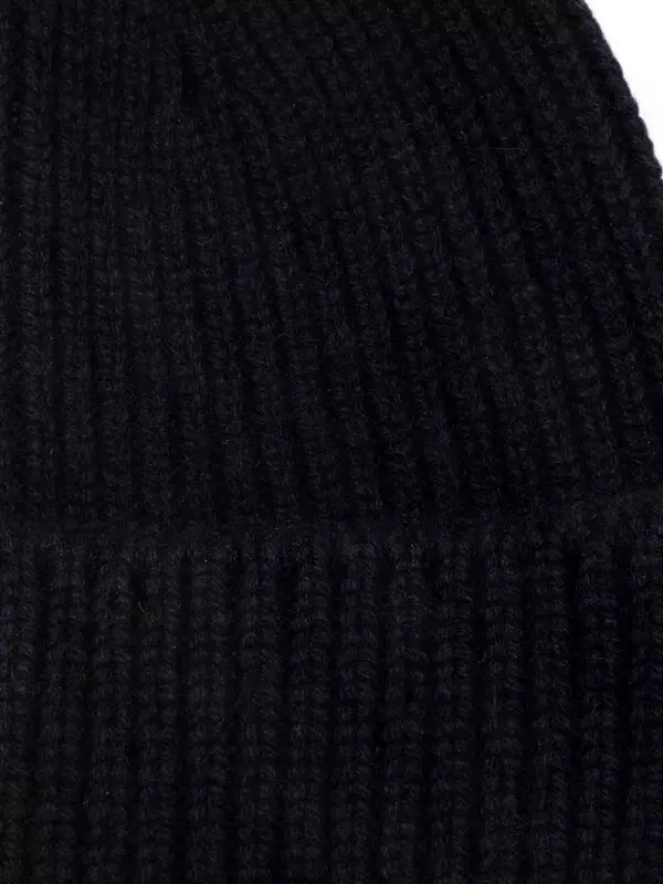 Destin Ribbed-knit Beanie Hat - Blue