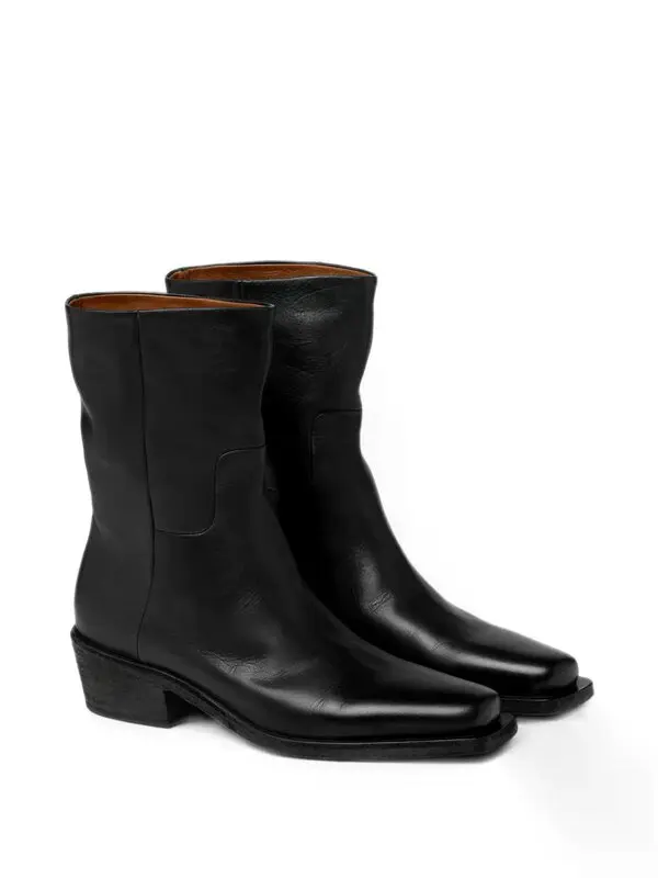 Marsèll Square-toe Leather Boots