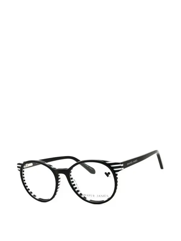 DRAPER JAMES Striped Round-frame Glasses
