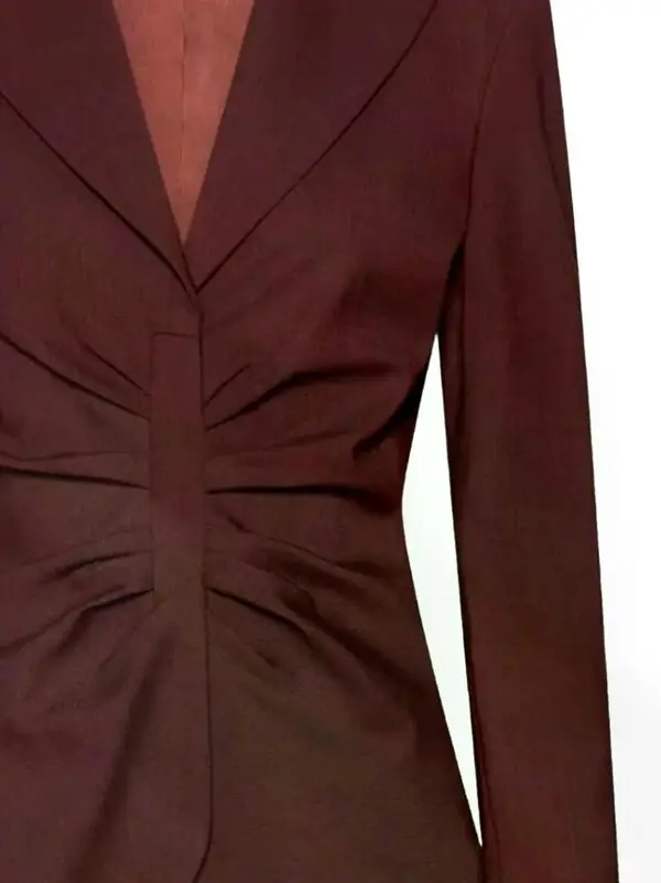 Marella Ruched Single-breasted Blazer