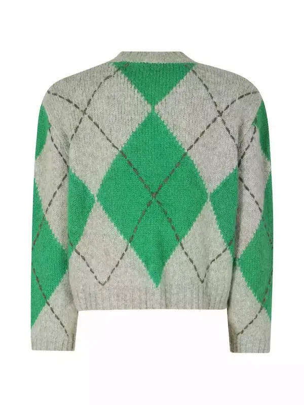 BALLANTYNE Argyle-knit Sweater - Green
