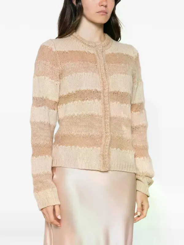 Fabiana Filippi Striped-knit Cardigan