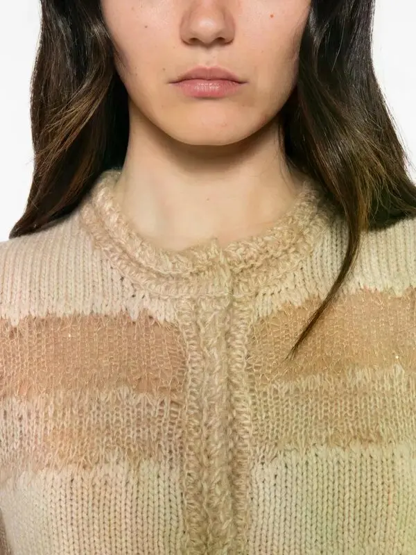 Fabiana Filippi Striped-knit Cardigan