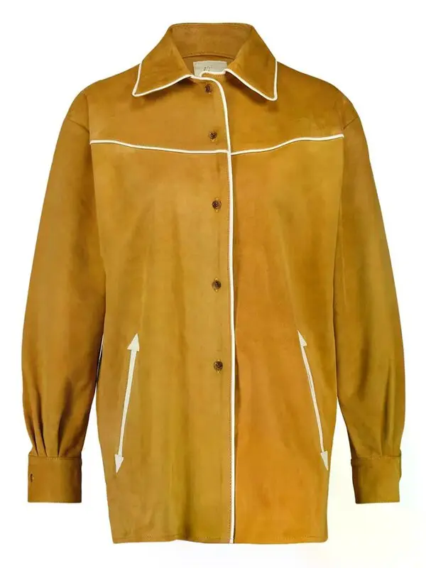 PAULA Narcisa Suede Embroidered Shirt