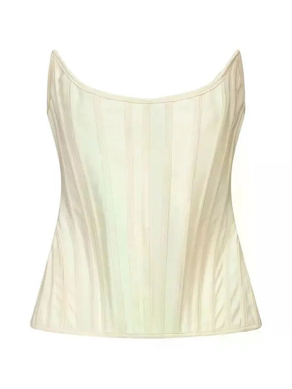 Giuseppe Di Morabito Boned Corset Top - Neutrals