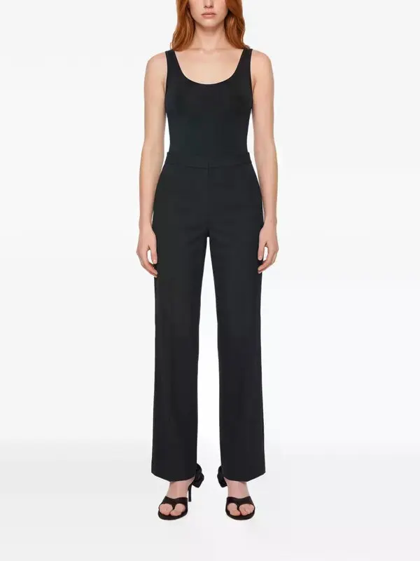 Antonelli Firenze Sangria Pressed-crease Straight-leg Trousers