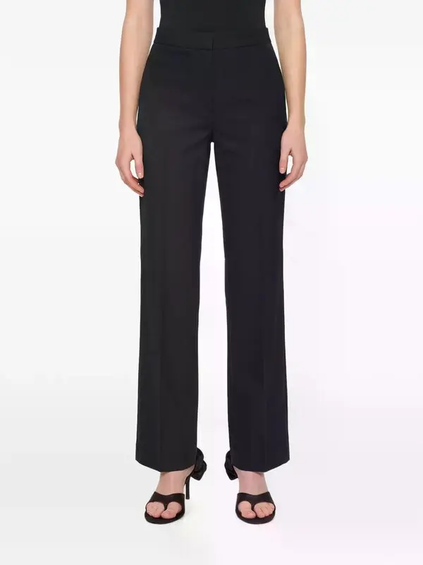 Antonelli Firenze Sangria Pressed-crease Straight-leg Trousers