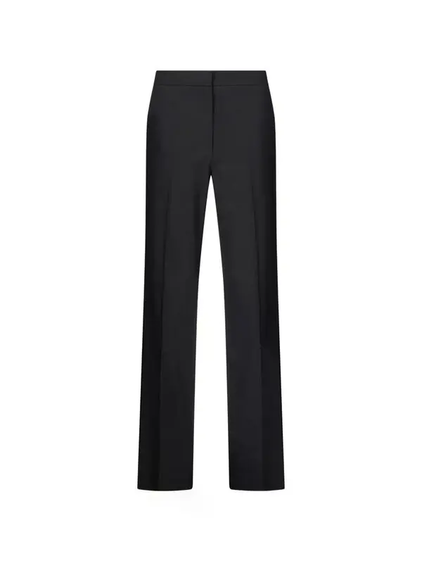 Antonelli Firenze Sangria Pressed-crease Straight-leg Trousers - Black