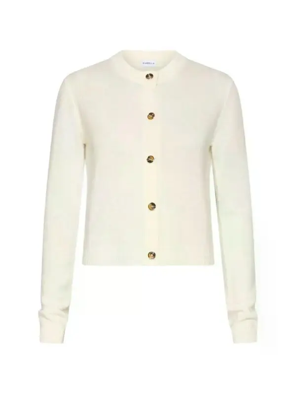 Marella Button-up Crew-neck Cardigan