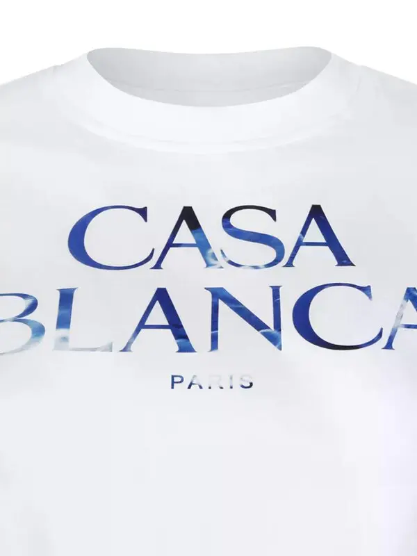 Casablanca Meduse Stacked Logo-print T-shirt