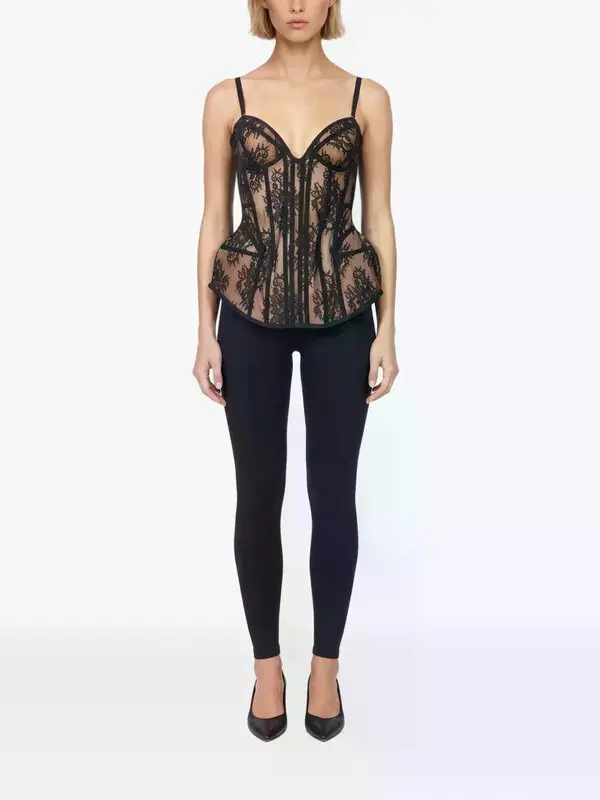 Giuseppe Di Morabito Lace-panelled Peplum Top