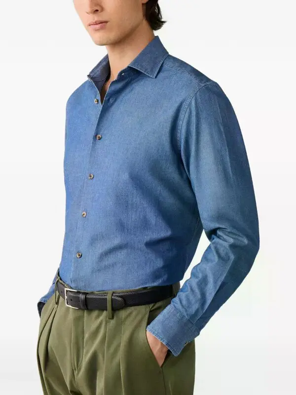 HACKETT  Kent Cutaway-collar Chambray Shirt