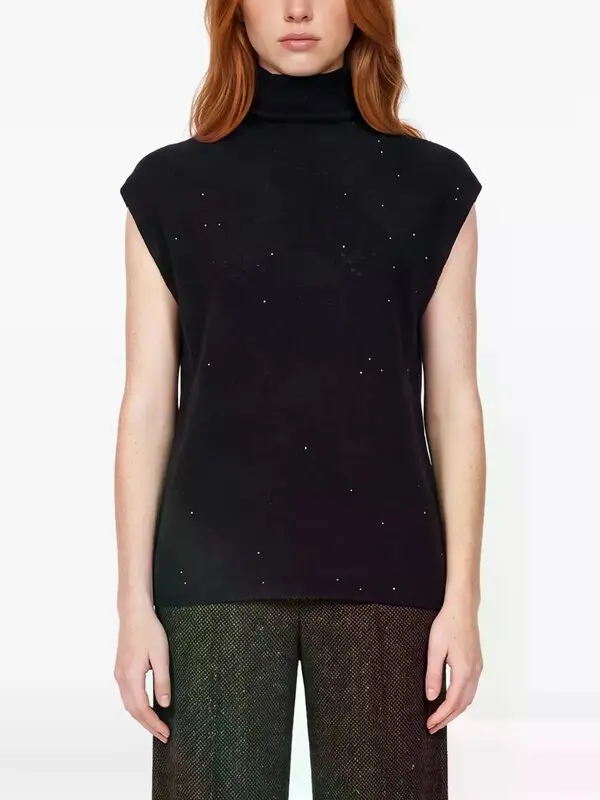 Antonelli Firenze Crystal-embellished Roll-neck Sweater