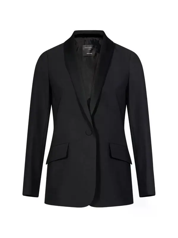 Antonelli Firenze Pandolce Shawl-lapel Single-breasted Jacket - Black