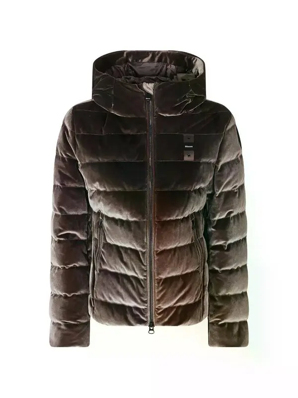 BLAUER. Quilted Velvet-effect Jacket